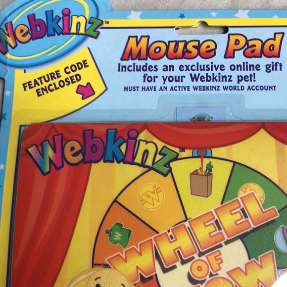 Webskinz | Toys | Webkinz Spin The Wheel Mouse Pad Wheel Of Wow Game ...